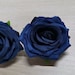 Navy Blue Rose, 9cm High Quality Roses Head Only Navy Blue Flowers for ...