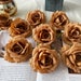 Toffee Artificial Rose Heads 9cm Brown Silk Roses Head - Etsy