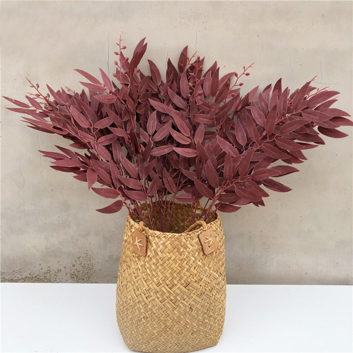 Artificial Willow Leaves Stems Willow Stems Silk Willow | Etsy