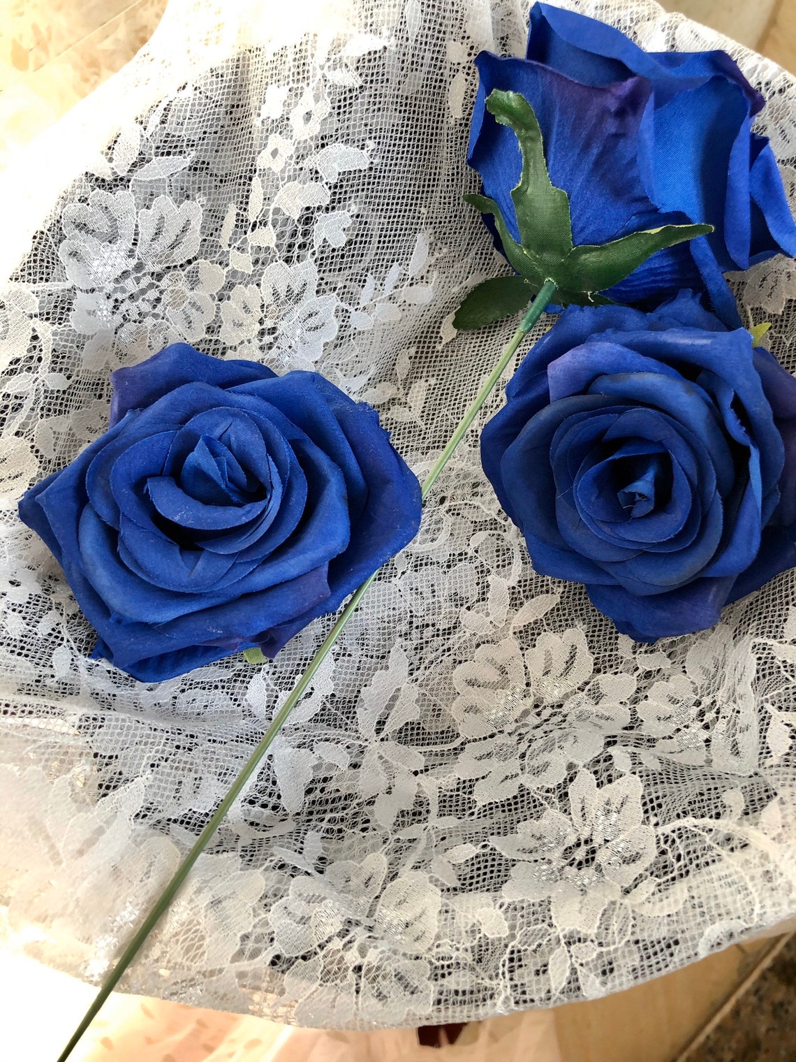 10-100PCS Royal Blue Artificial Rose Royal Blue Flowers | Etsy