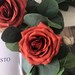10-100pcs Burnt Orange Rose Artificial Rose Heads, 9cm Rust Orange ...