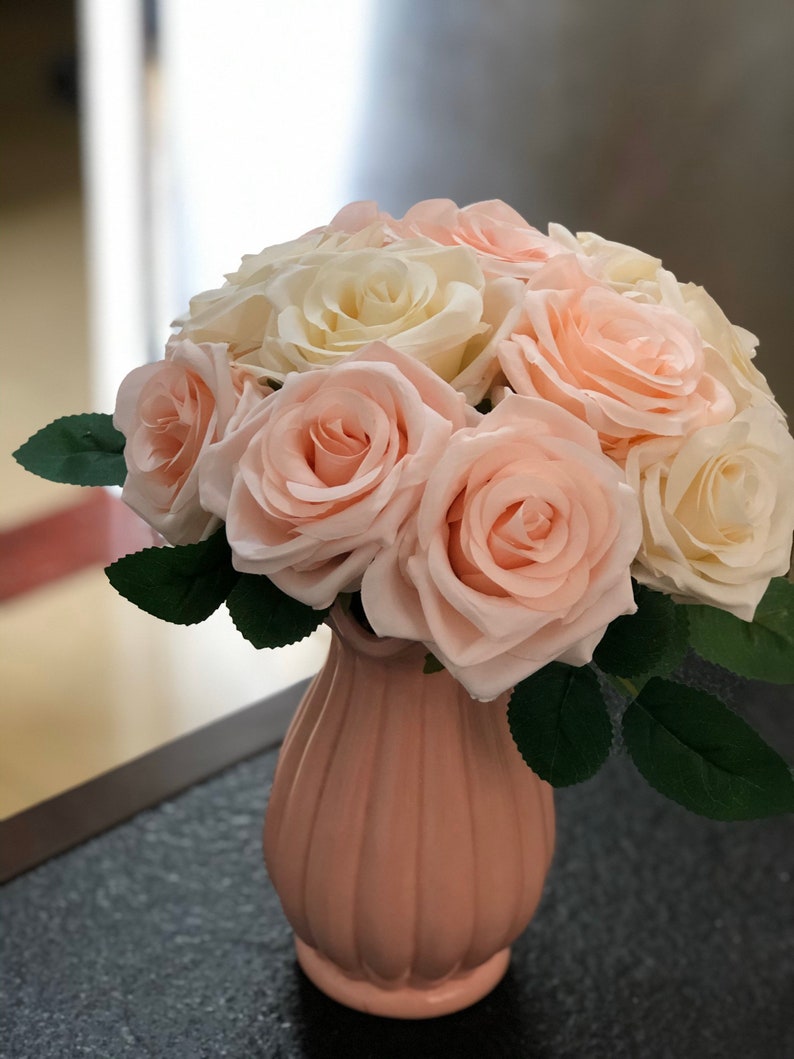 6 Heads Silk Rose Bouquet Fake Roses Bunch Artificial Flower - Etsy