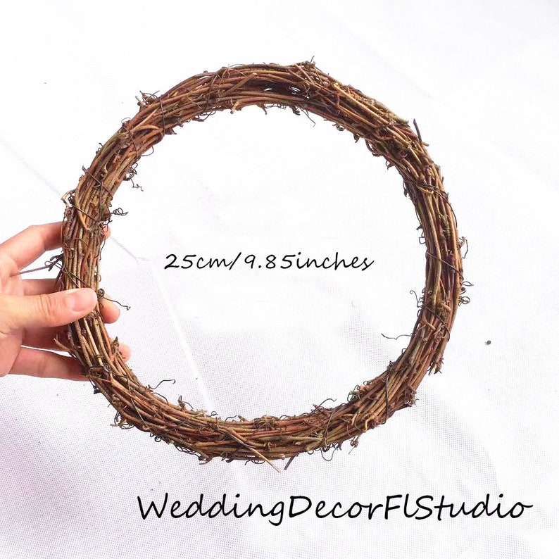 5PCS Natural Rattan Circle Garland Pentagram Circle - Etsy