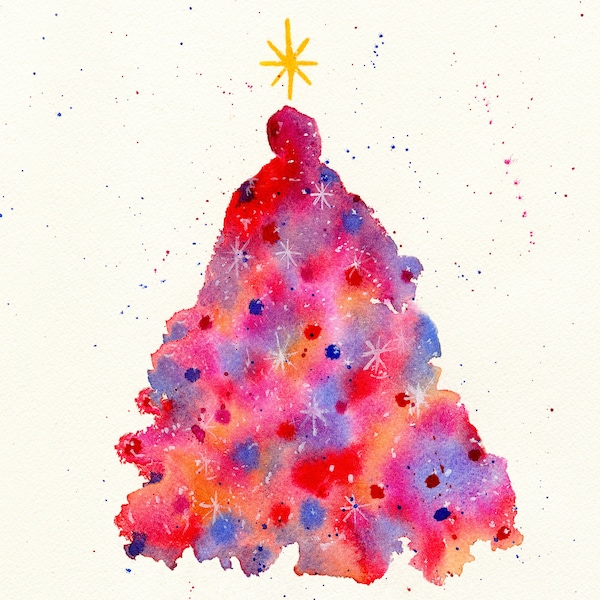 Abstract Christmas Art - Etsy