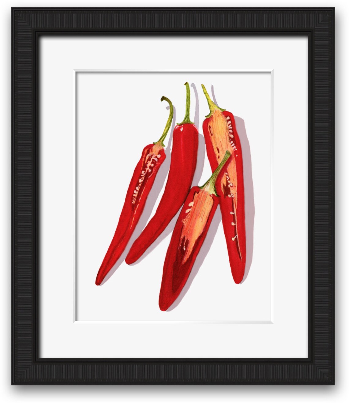 Red Pepper Art Print, Watercolor Painting - Etsy