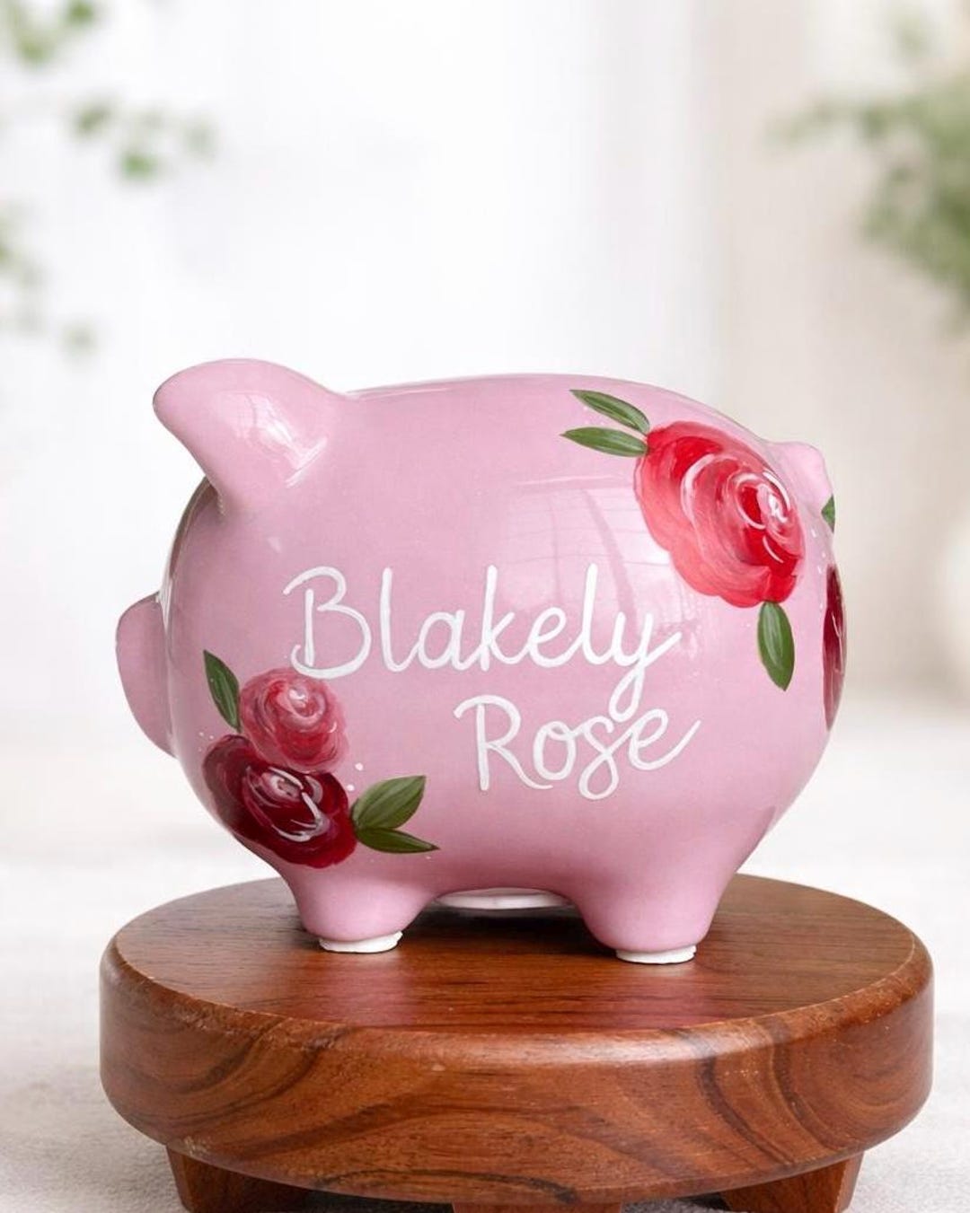 FULLY CUSTOM Hand-painted Ceramic Piggy Bank - Etsy