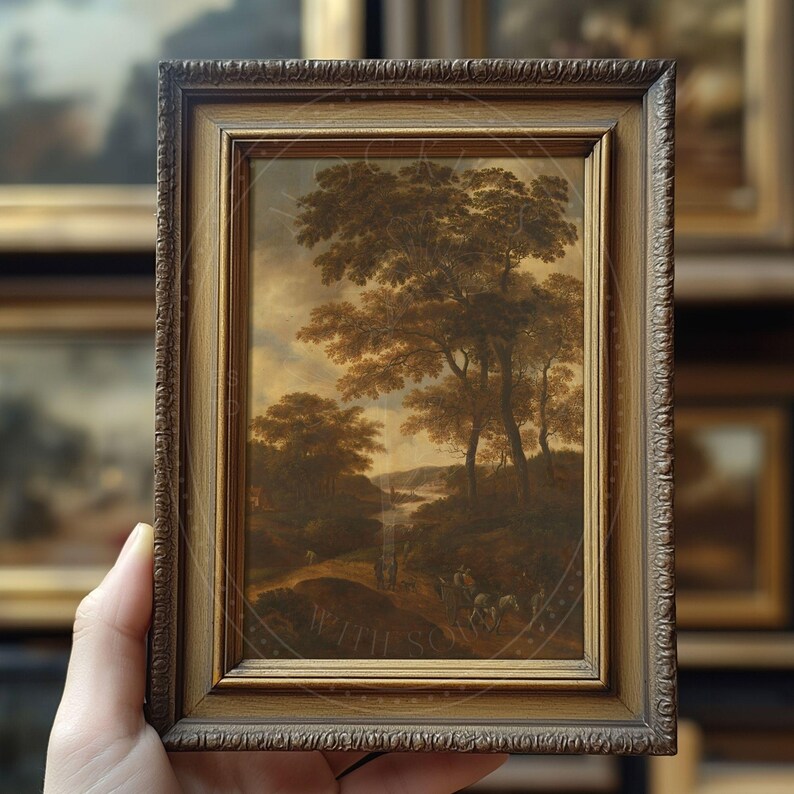 Dark Academia Frame Mockup Handheld Vertical 2x3 Ratio Gallery Wall ...