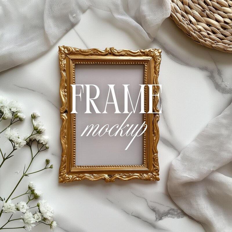Vintage Frame Mockup - Etsy