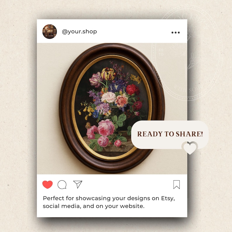 Oval Frame Mockup Bundle • 10 Vintage & Antique Oval Frames PSD Set - Etsy
