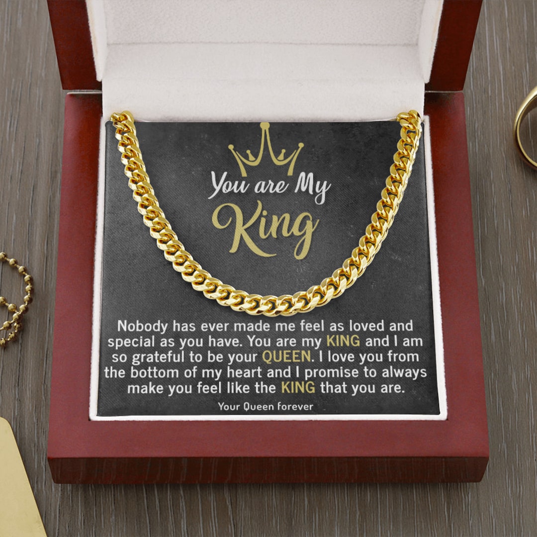 You Are My King | Cuban Link Chain Necklace for Your King. | Gold or ...