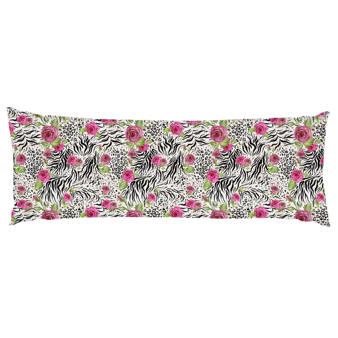 Animal Print and Roses Body Pillows - Ultra Soft Body Pillow Will Help ...