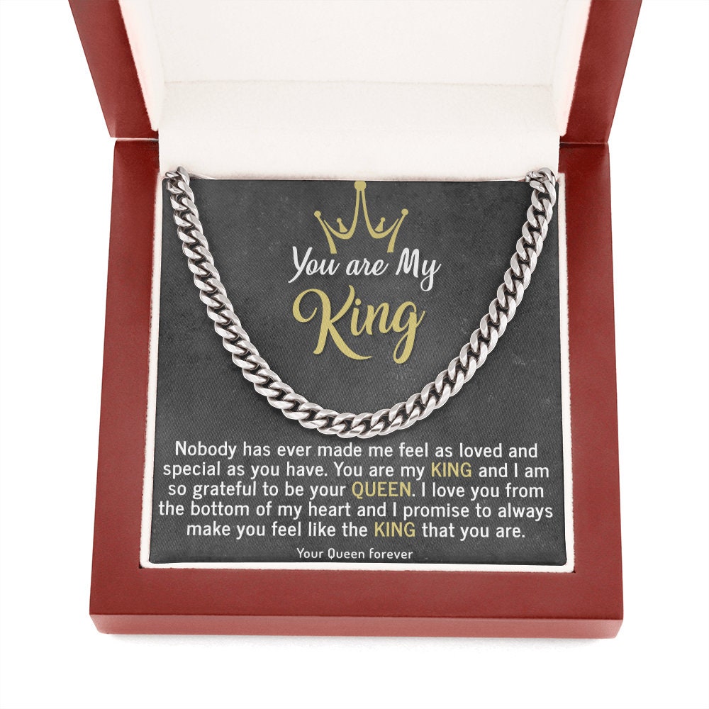 You Are My King | Cuban Link Chain Necklace for Your King. | Gold or ...