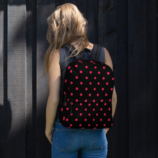 Polka Dot Backpack - Etsy