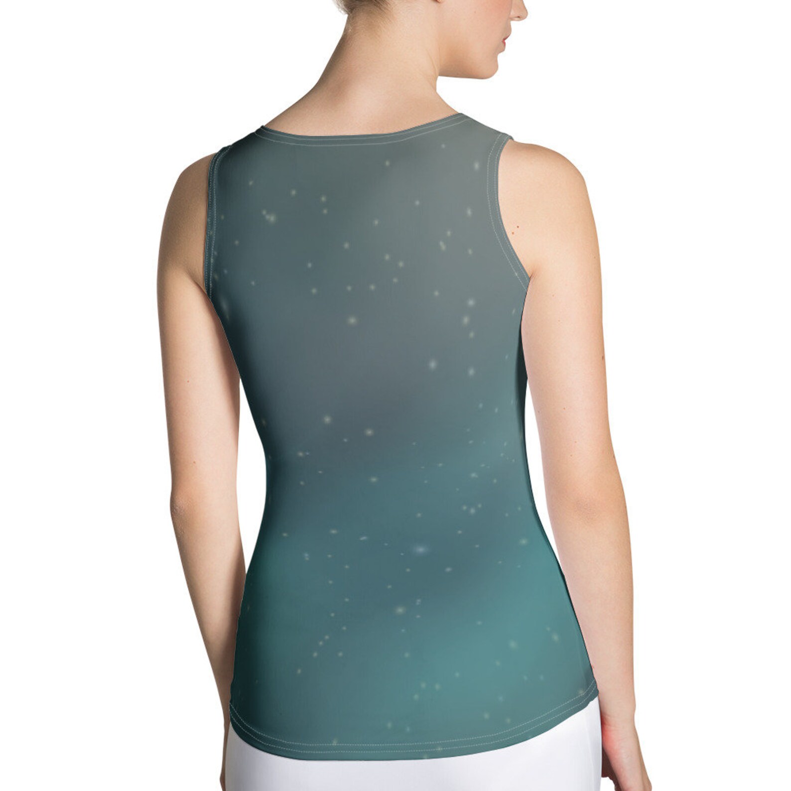 Body Hugging Tank Top With Wolf Design, Form Fit, - Etsy