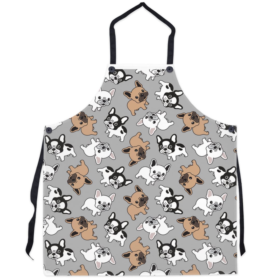 Cute French Bulldog Design Apron - Etsy UK