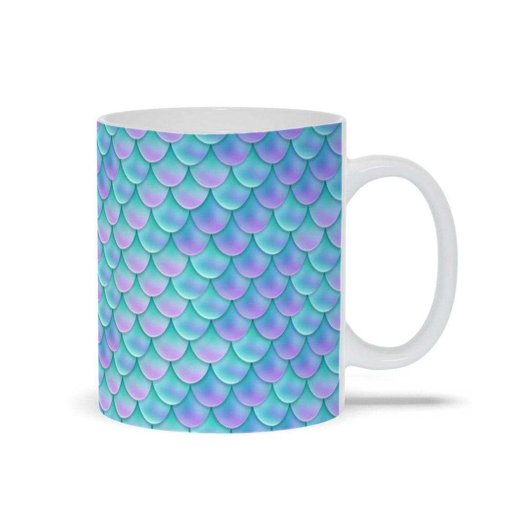 Blue Mermaid Scales Mug - Etsy