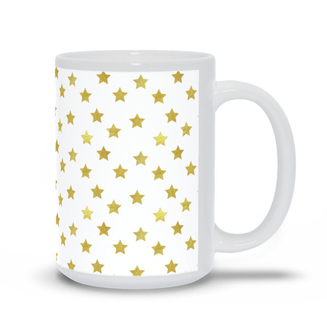 Mug With Gold Stars Design | Etsy