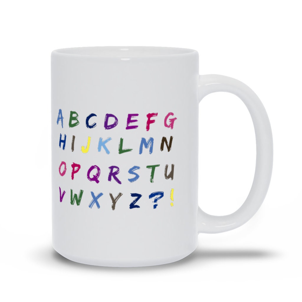 Alphabet Mug, Learning the Alphabet, - Etsy