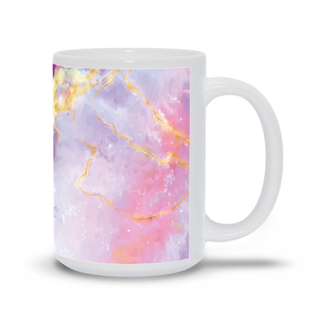 Mug With Colorful Marble Print - Etsy