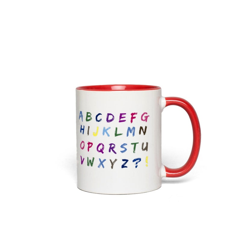 Alphabet Mug Mug, Alphabet Learning Mug - Etsy