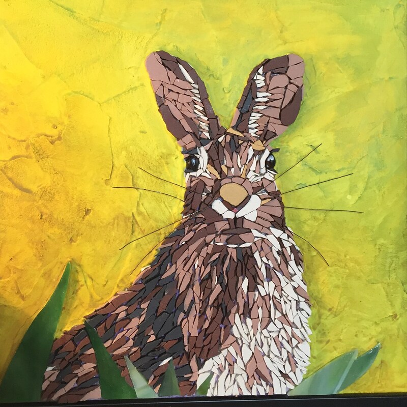 Rabbit Mosaic - Etsy