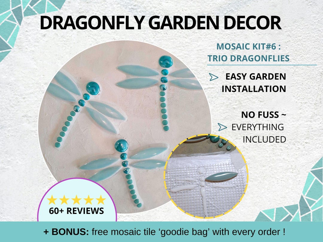 Dragonfly Garden Decor, Gift Dragonfly Kit, Dragonfly Decor Gift ...