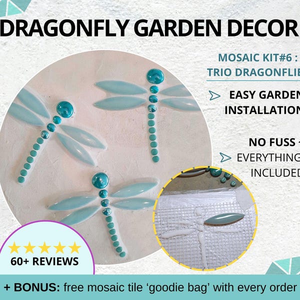 Mosaic Dragonfly - Etsy