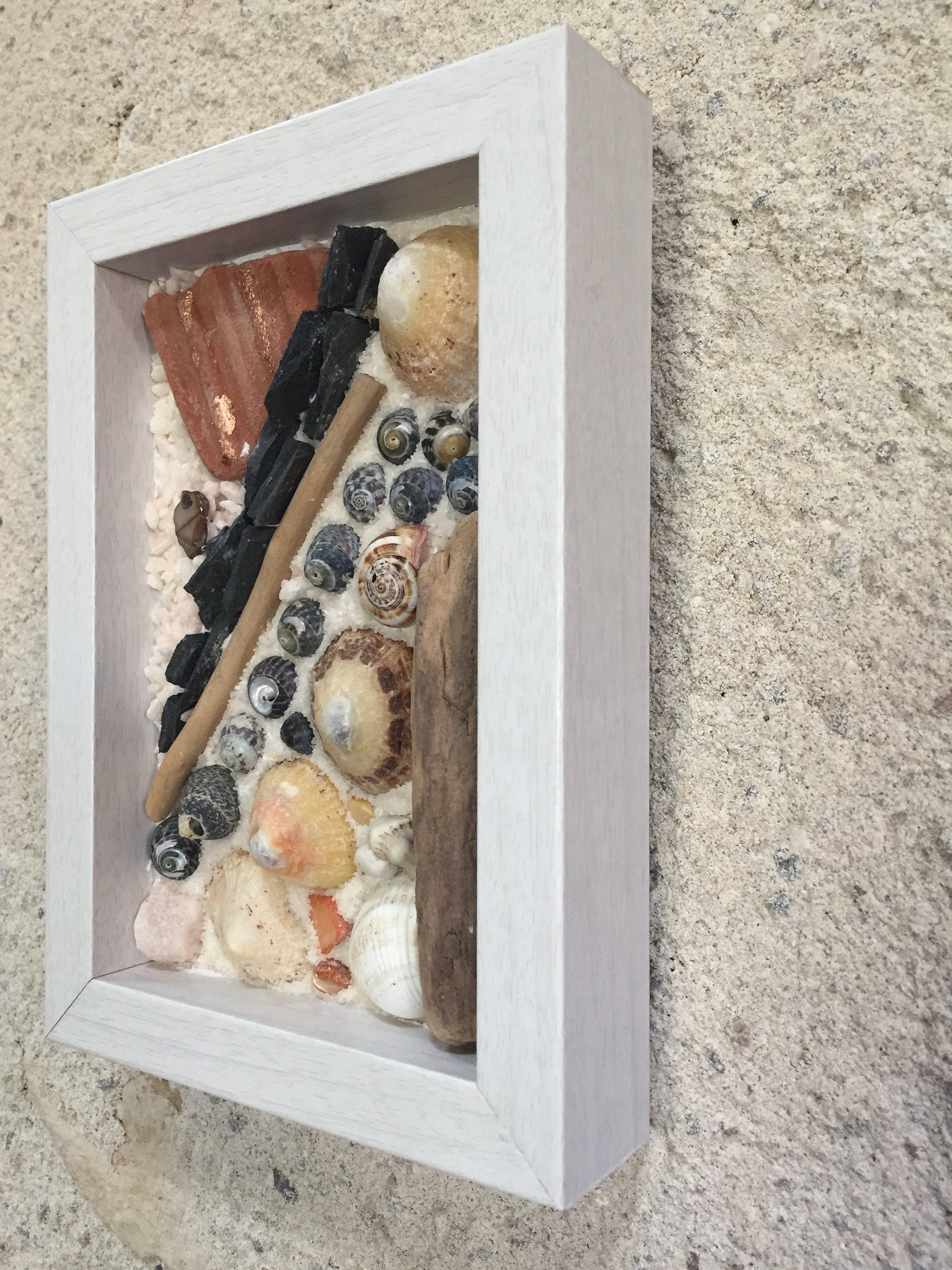 Natural Wall Art Shell Wall Art Slate Art Driftwood Art - Etsy