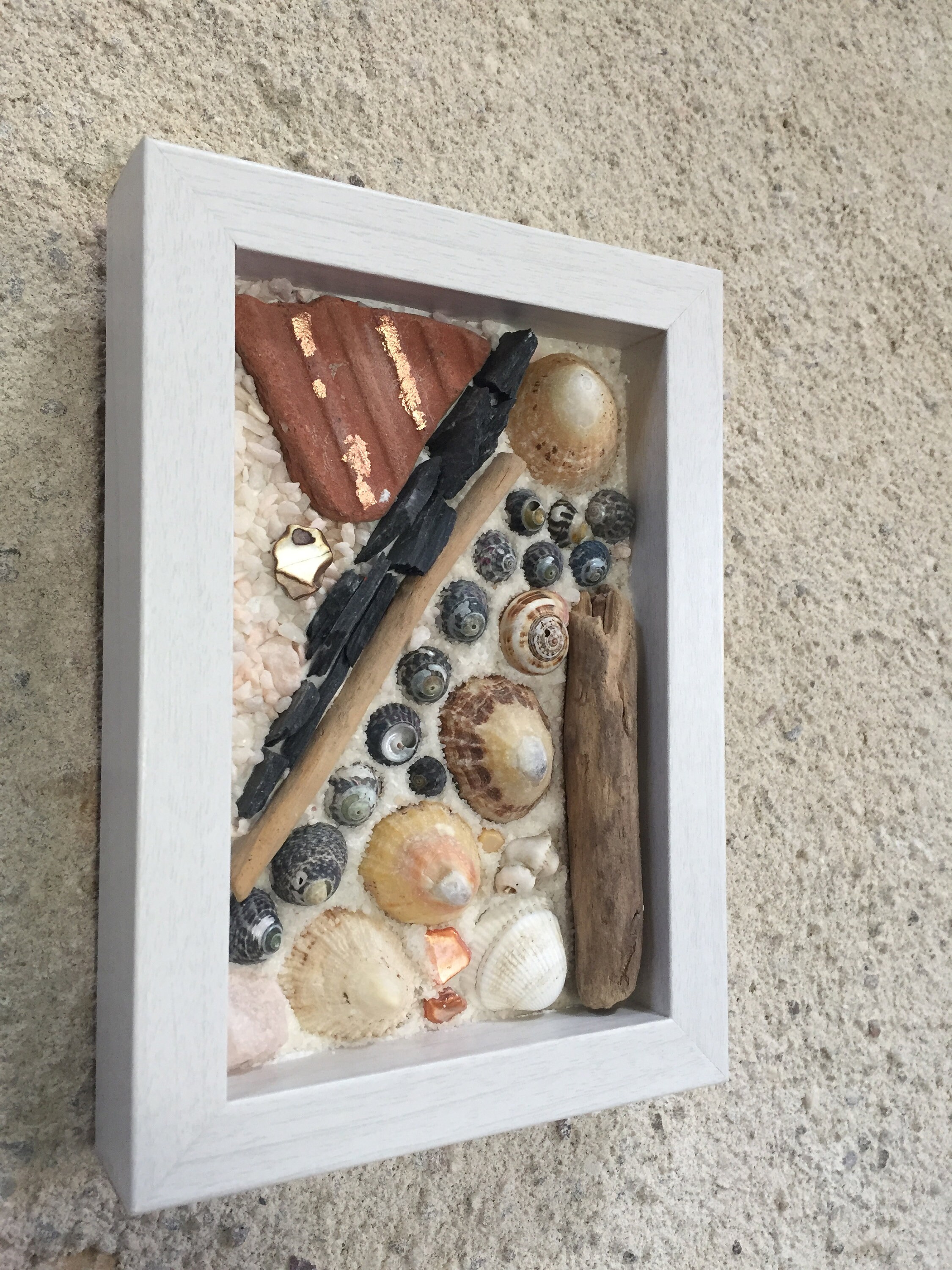 Natural Wall Art Shell Wall Art Slate Art Driftwood Art - Etsy