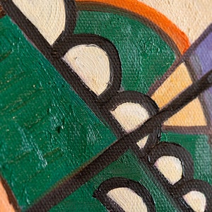 Transverse Line Wassily Kandinsky Reproduction, Hand-painted in Oil on ...