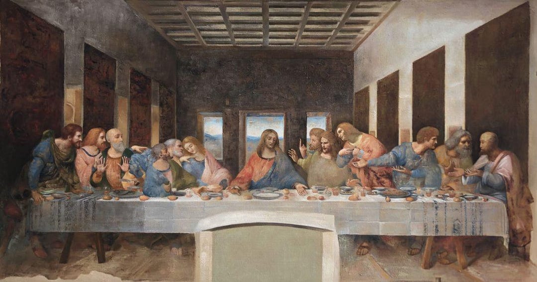 Last Supper Leonardo Da Vinci Reproduction - Etsy