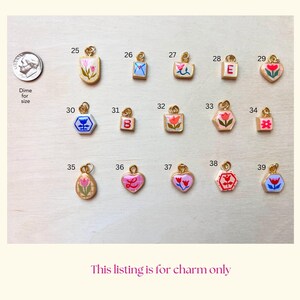 Charm Only- Tiny Clay Charm Necklace, Ceramic Charms, Handmade and Hand ...