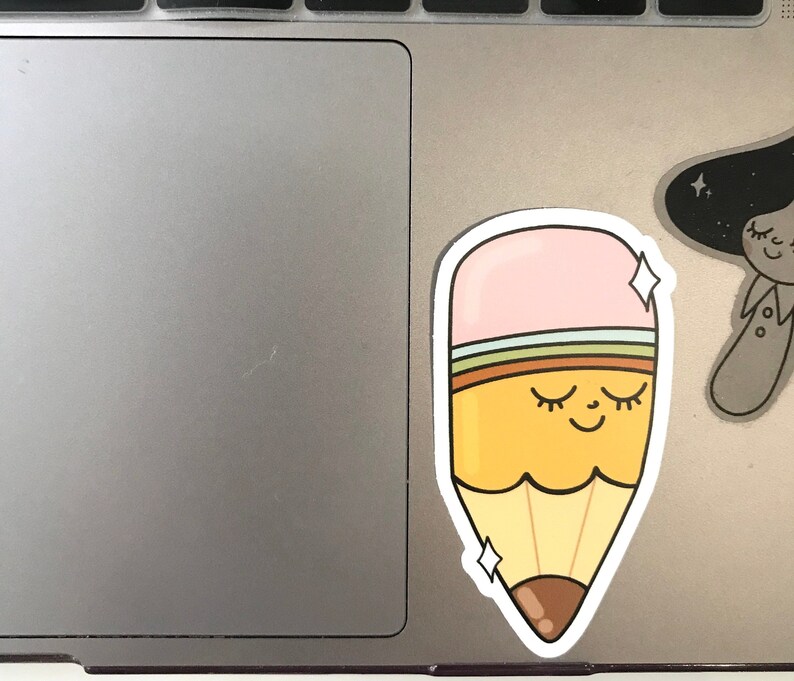 Cute Sticker Pencil Sticker Waterproof Decal for Laptop or - Etsy UK
