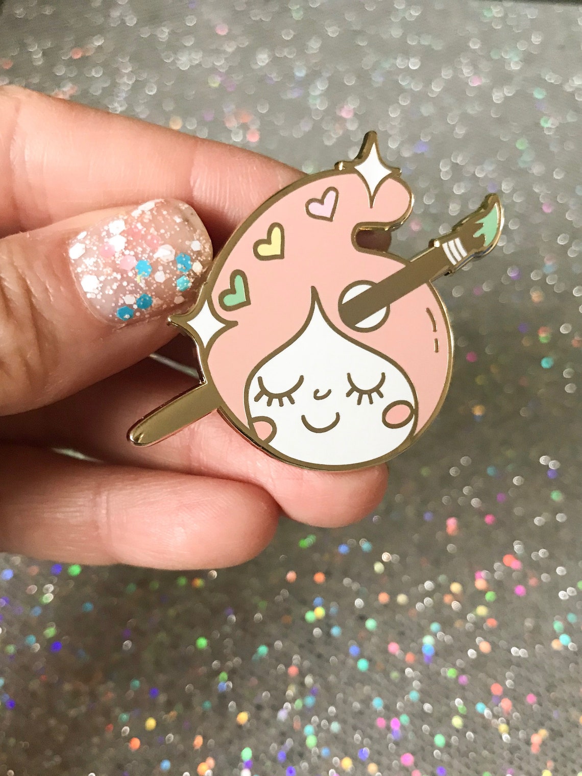 Paint Palette Enamel Pin Art Pin Cute Pin Kawaii Pin Art | Etsy