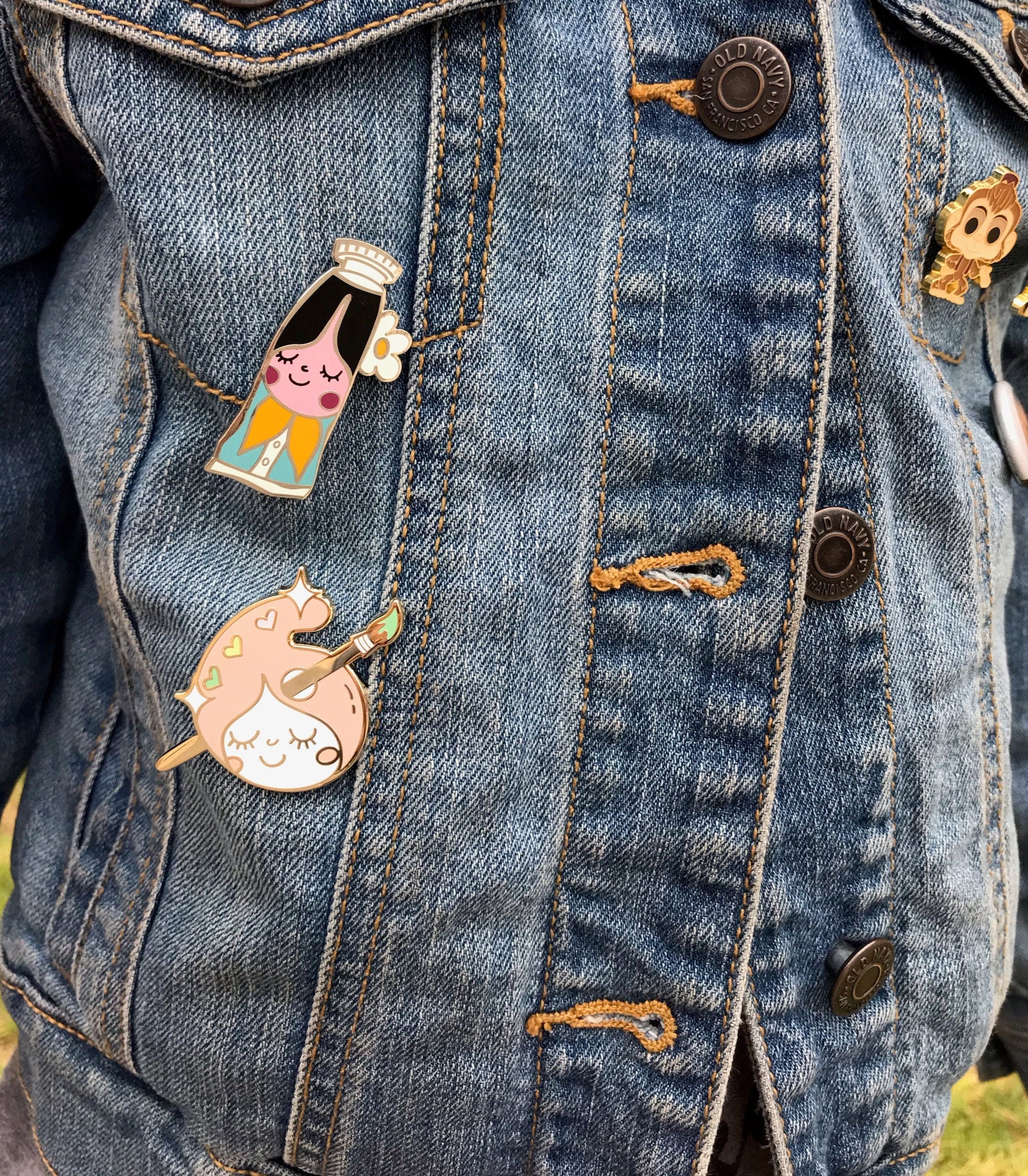 Paint Palette Enamel Pin Art Pin Cute Pin Kawaii Pin Art - Etsy