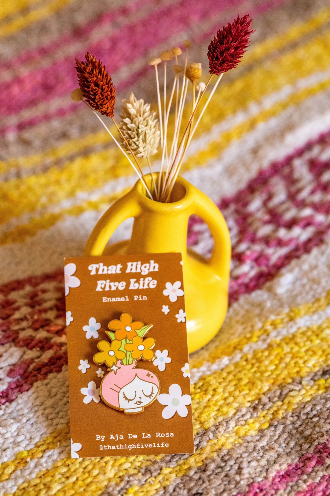 Plant Pin Cute Enamel Pin Vase With Face - Etsy