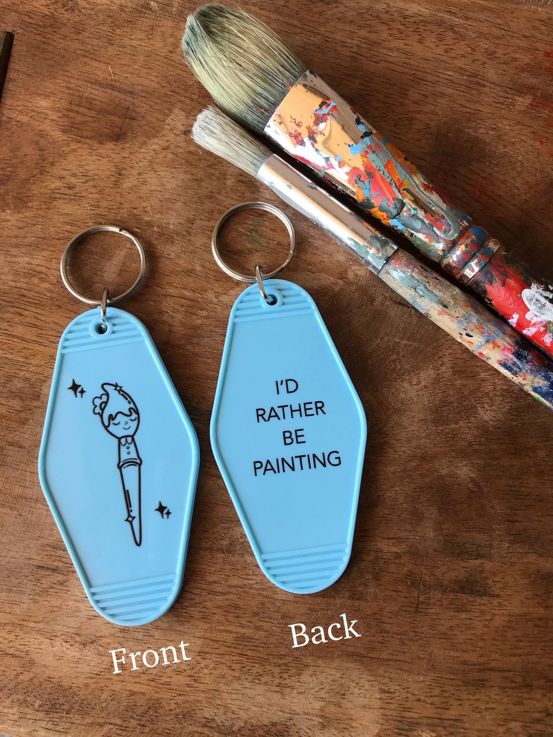 Vintage Hotel Key Chain, Acrylic Motel Keychain, Gift for Artist - Etsy