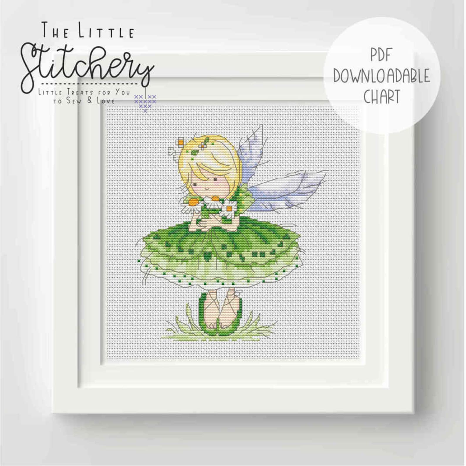 Lili of the Valley Fairy Lily - Daisies Cross Stitch Chart - PDF ...