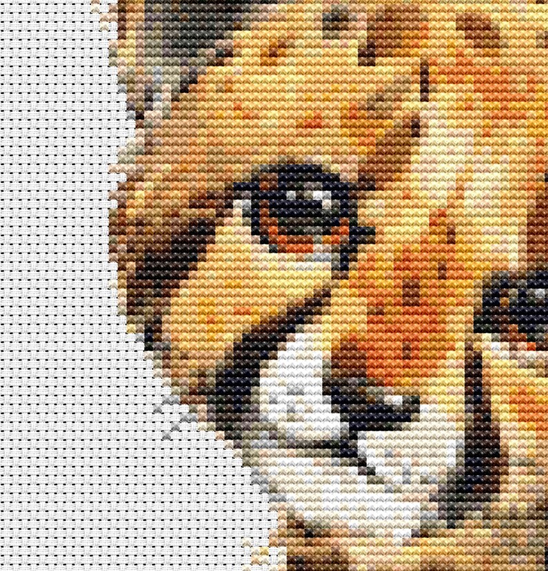 Cheetah Downloadable Cross Stitch Chart PDF Pattern | Etsy