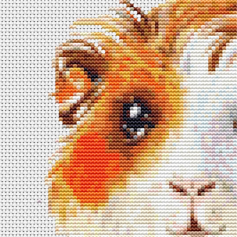 Guinea Pig Downloadable Cross Stitch Chart - PDF Pattern, Digital ...