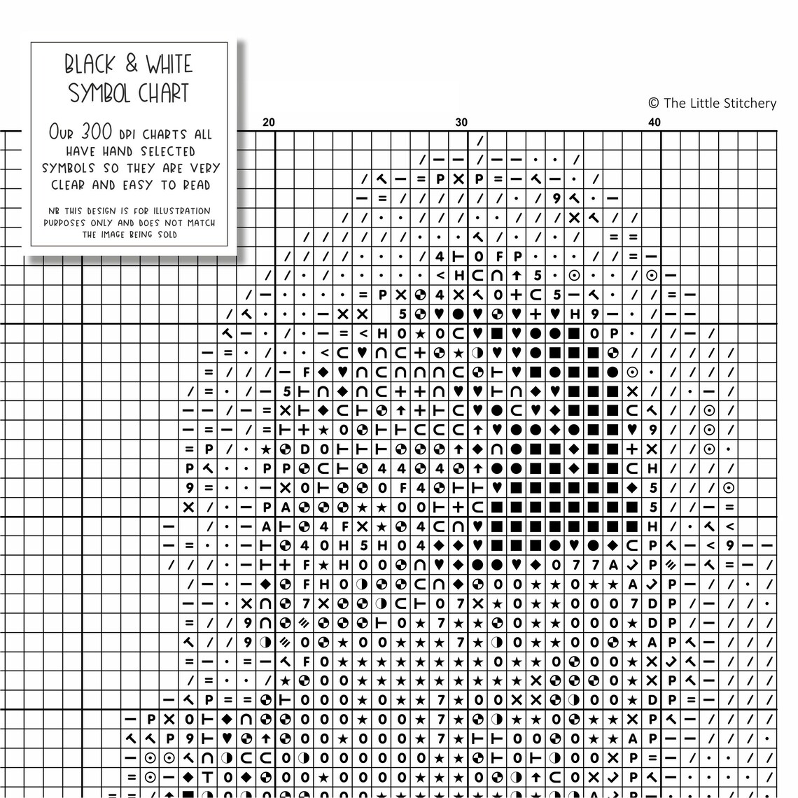 Badger Downloadable Cross Stitch Chart PDF Pattern Digital - Etsy