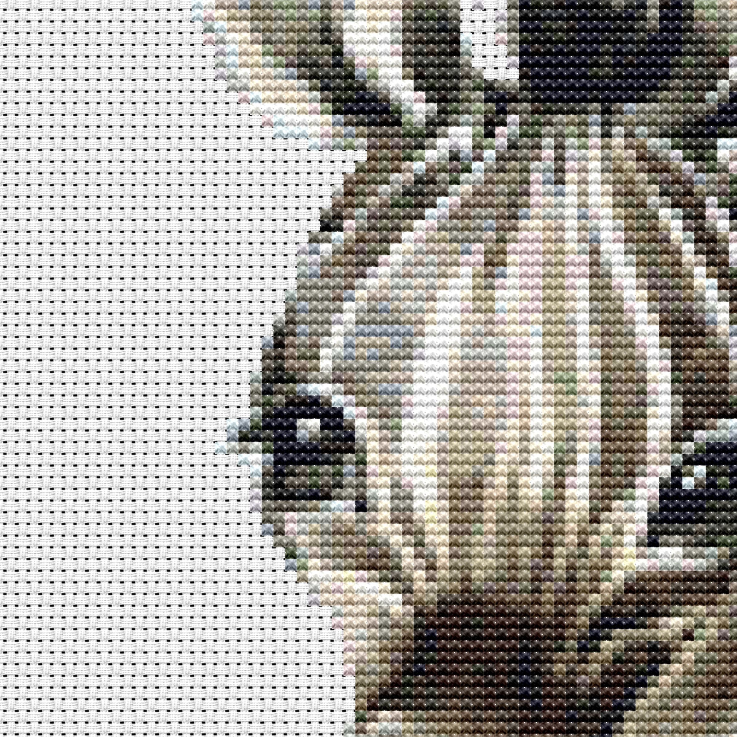 Zebra Downloadable Cross Stitch Chart PDF Pattern Digital | Etsy