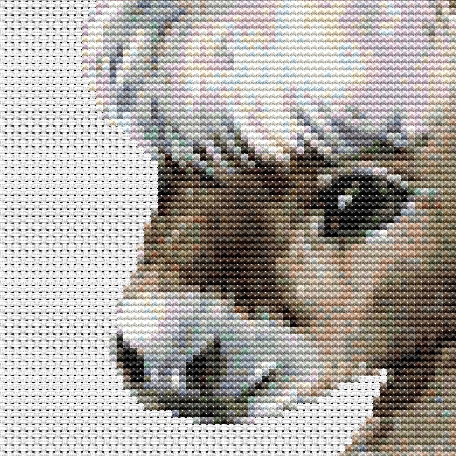 Donkey Downloadable Cross Stitch Chart - PDF Pattern, Digital, Counted ...