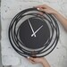Unique Black Wall Clock Rustic Clock for Wall Bedroom White - Etsy