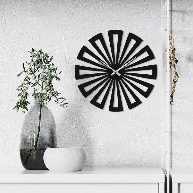 Modern Wall Clock White Large Clock for Wall Kitchen Wall - Etsy