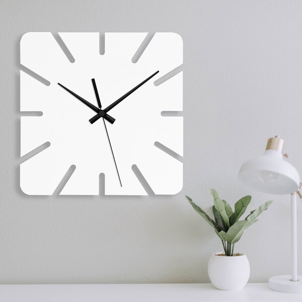 Square Wall Clock - Etsy