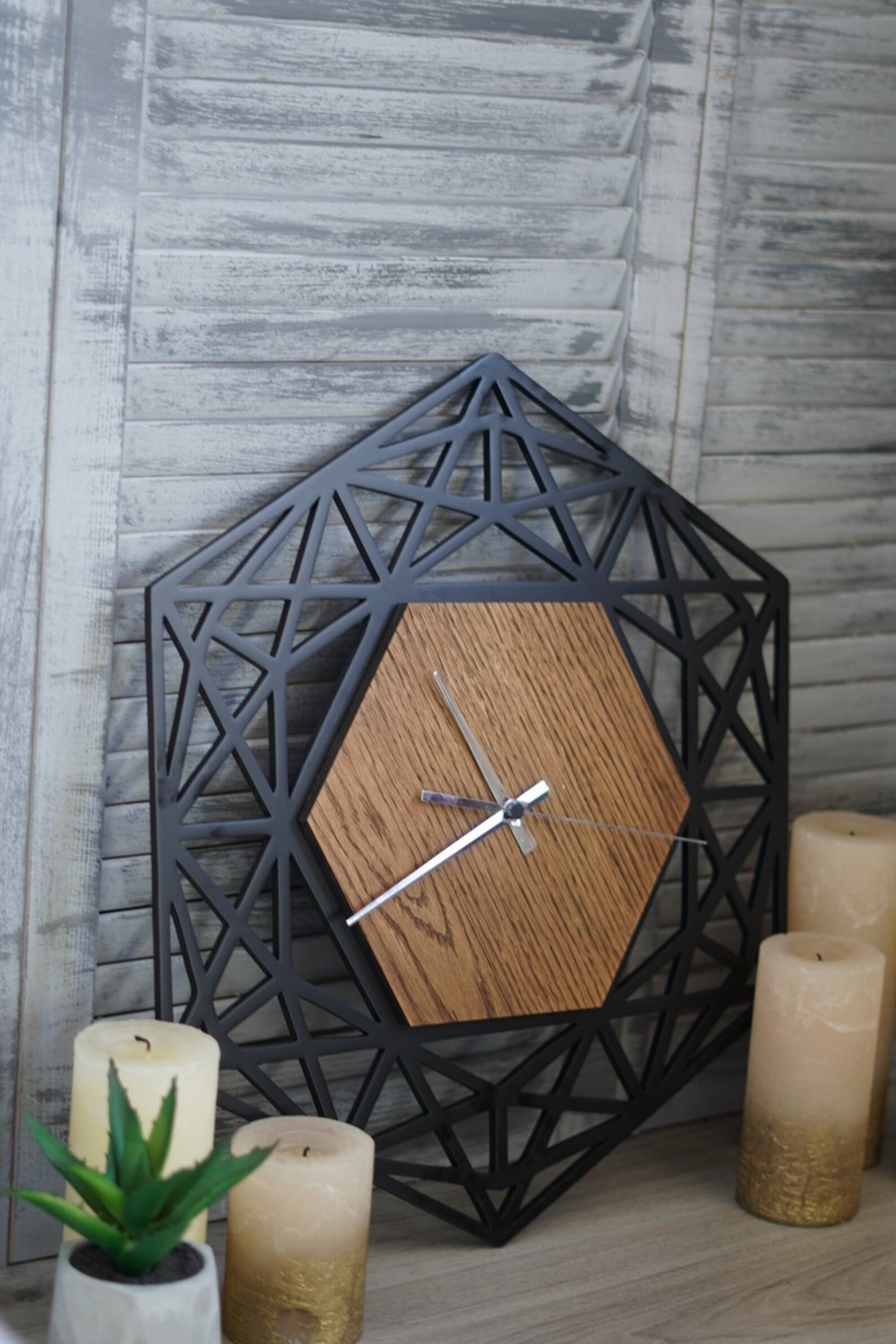 Wall Clock Large Modern Kitchen Clocks for Wall Wood Clock - Etsy