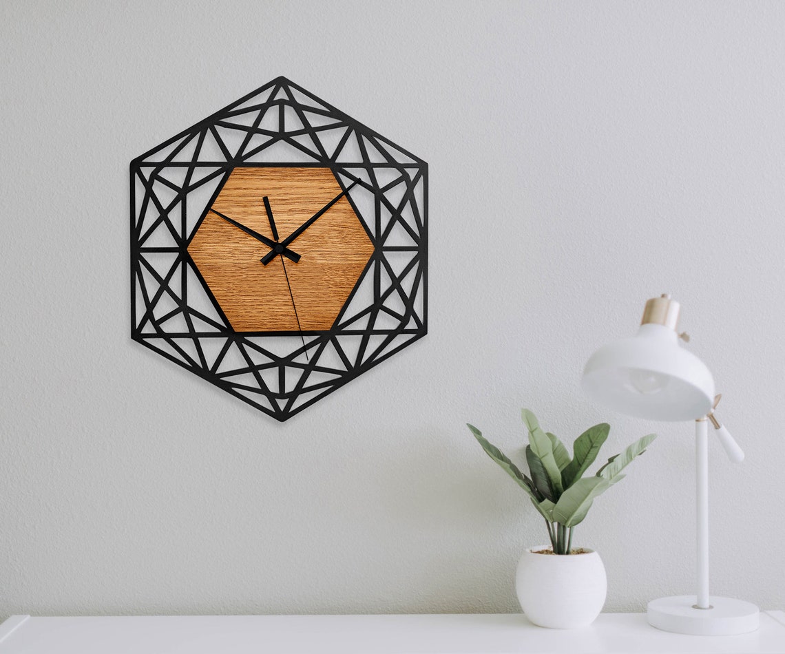 Wall Clock Large Modern Kitchen Clocks for Wall Wood Clock - Etsy