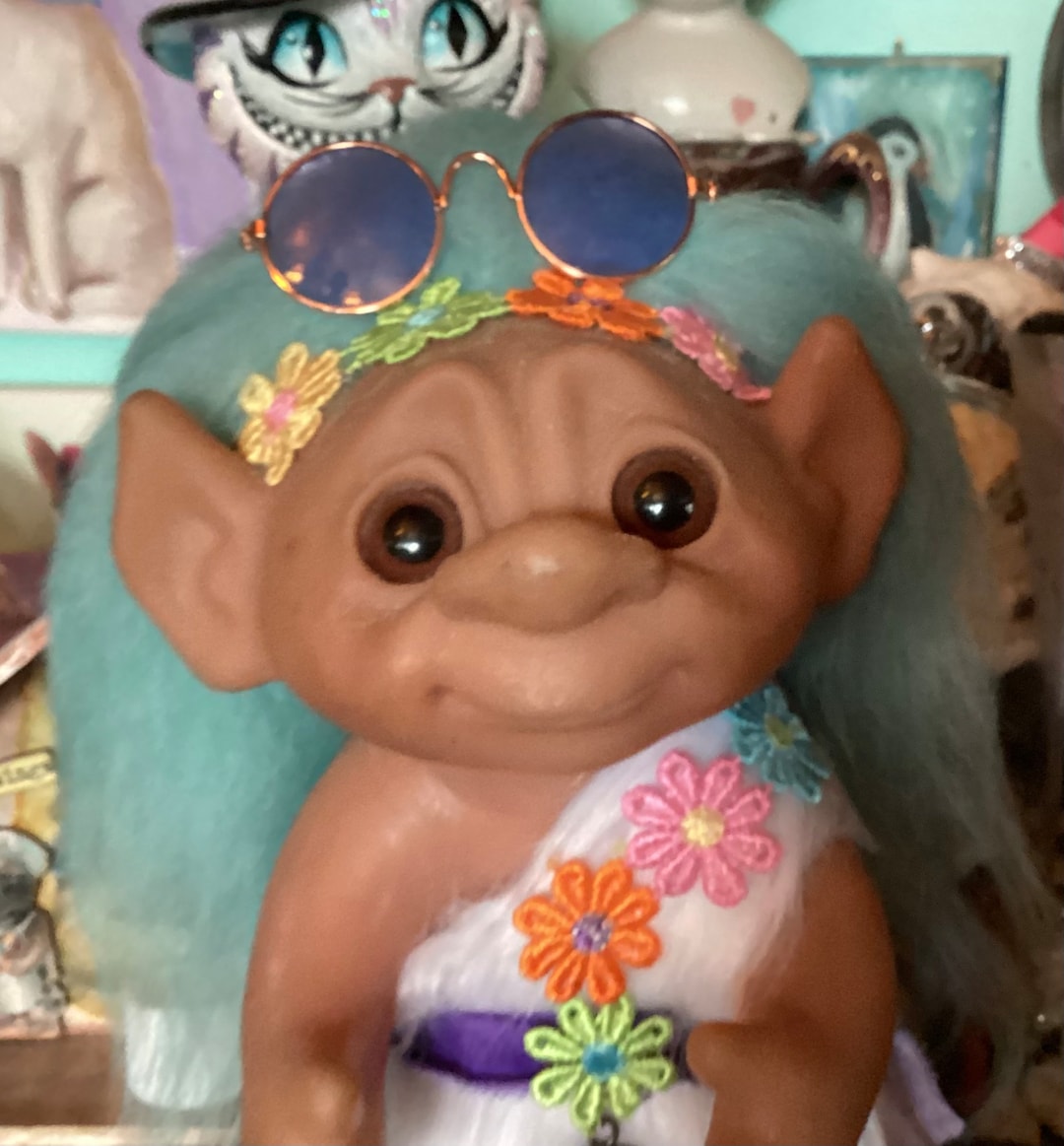 Hippie Troll - Willow Refurbished Vintage Dam Troll - Etsy