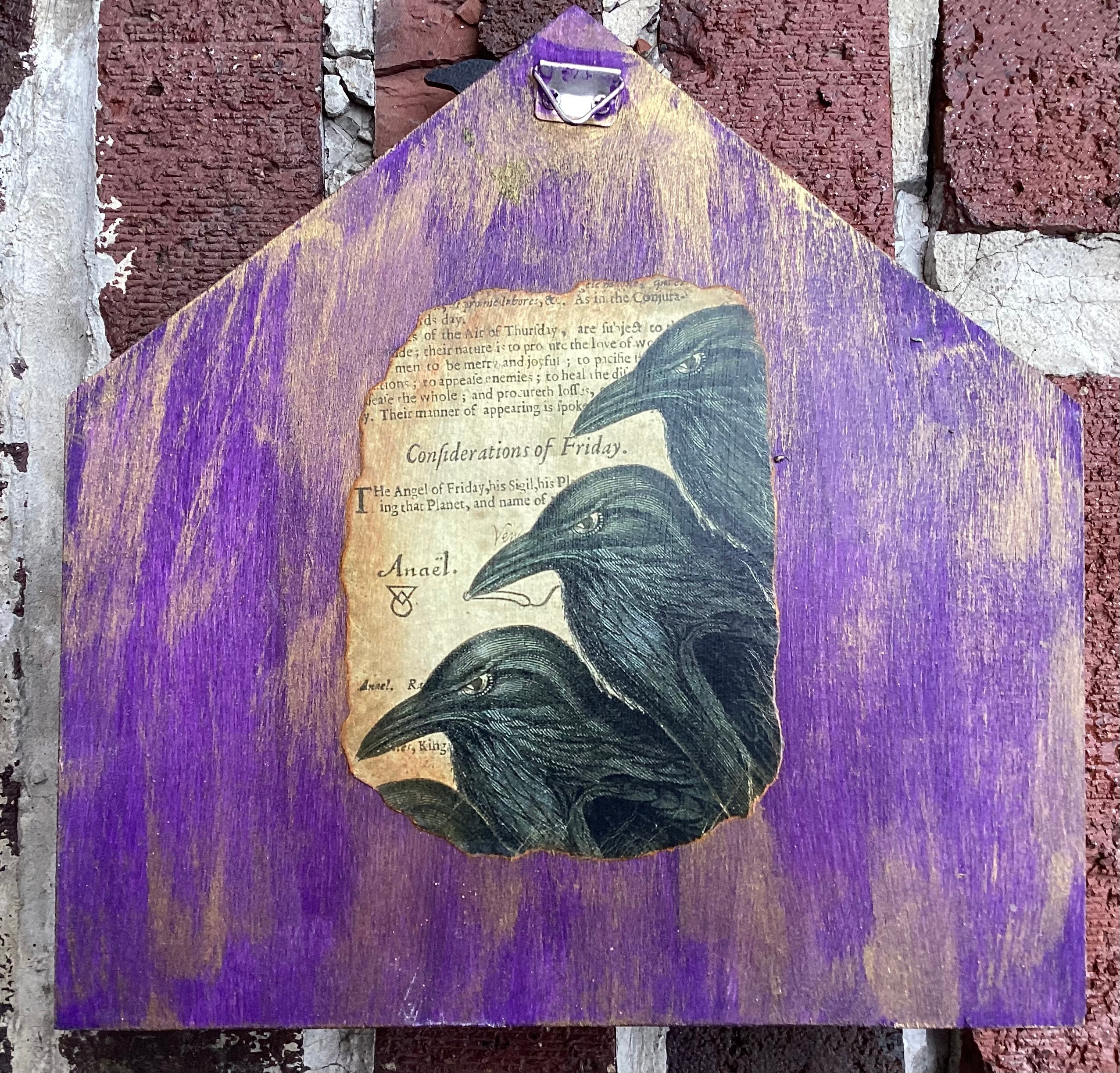Edgar Allan Poe Art Shadow Box With Ravens - Etsy